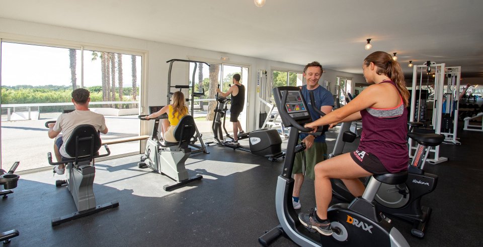 Gym at Camping La Baume - La Palmeraie in Fréjus, Var